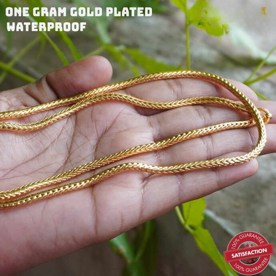 24 Inches SP Kodi Chain - One Gram Gold Plated – LAWANYA FASHIONS